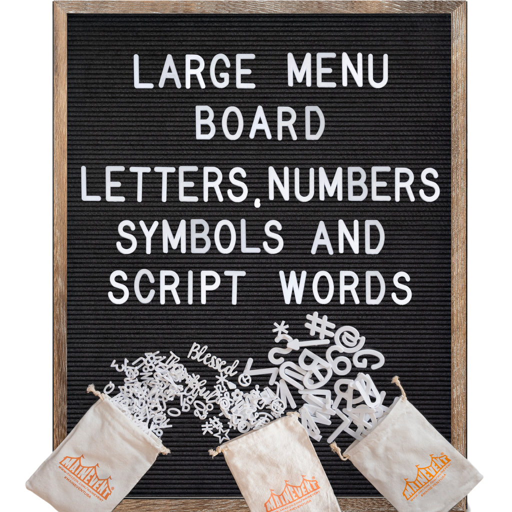 Large Letter Board 24x30 and 32x40 Inch Felt Menu Board | Main Event USA