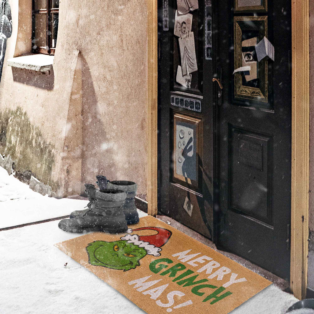 MAINEVENT Merry Grinch Mas Doormat 30x17 Inch | Main Event USA